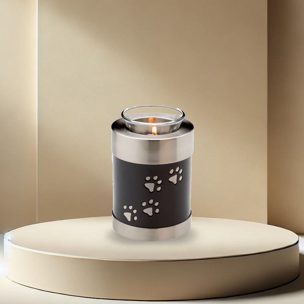 Midnight Paws Tealight Urn – Memorial Store